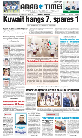 Read Arab Times Online - Global Newspapers